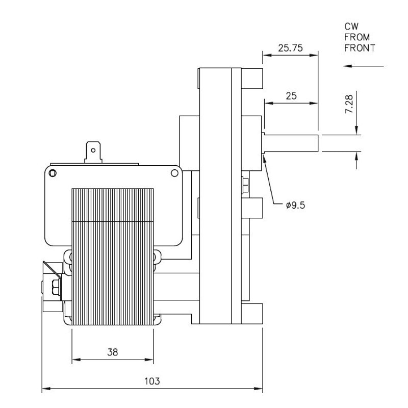 Motoreductor 5, 3 RPM sneck ax 9, 5mm FB1199 - eMAG.ro