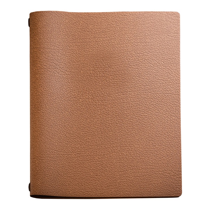 Mapa meniu A4, Leather Bison, piele naturala reciclata, lavabila, maro ...