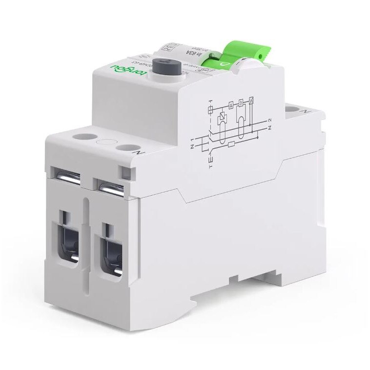 Intrerupator de curent rezidual sensibil AC/DC, 2 poli, 10kA 16A, 30mA ...