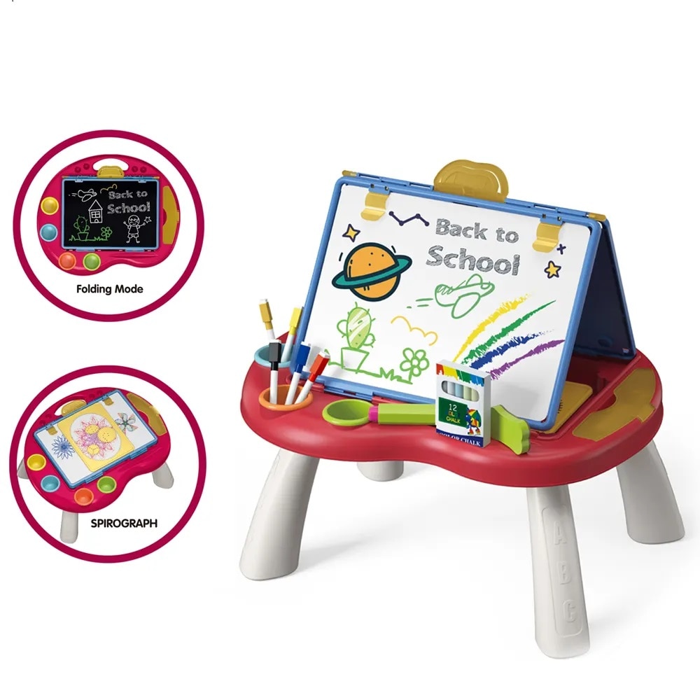 Дъска за рисуване с две страни и настолни игри, включени WePro Store, магнитна част за аксесоари ...