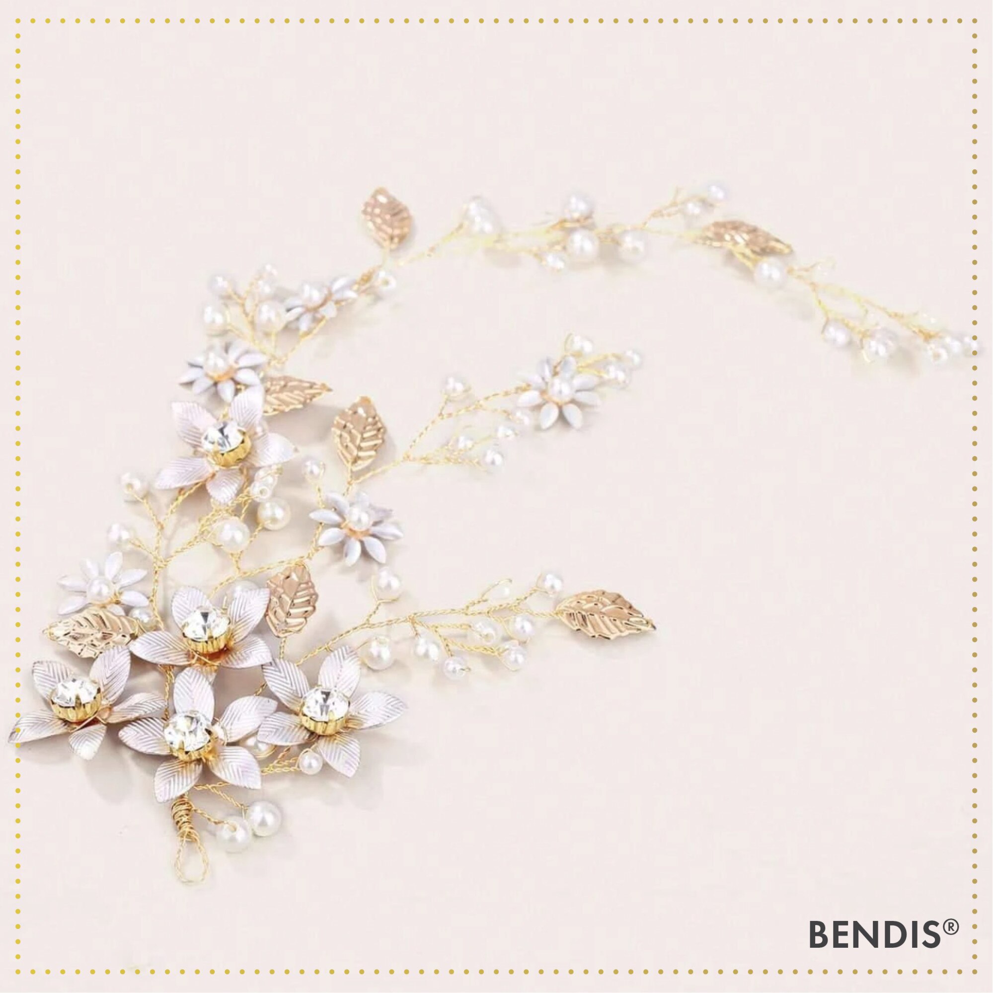 Accesoriu Par pentru Mireasa, tip Bijuterie, clama din fire delicate ...