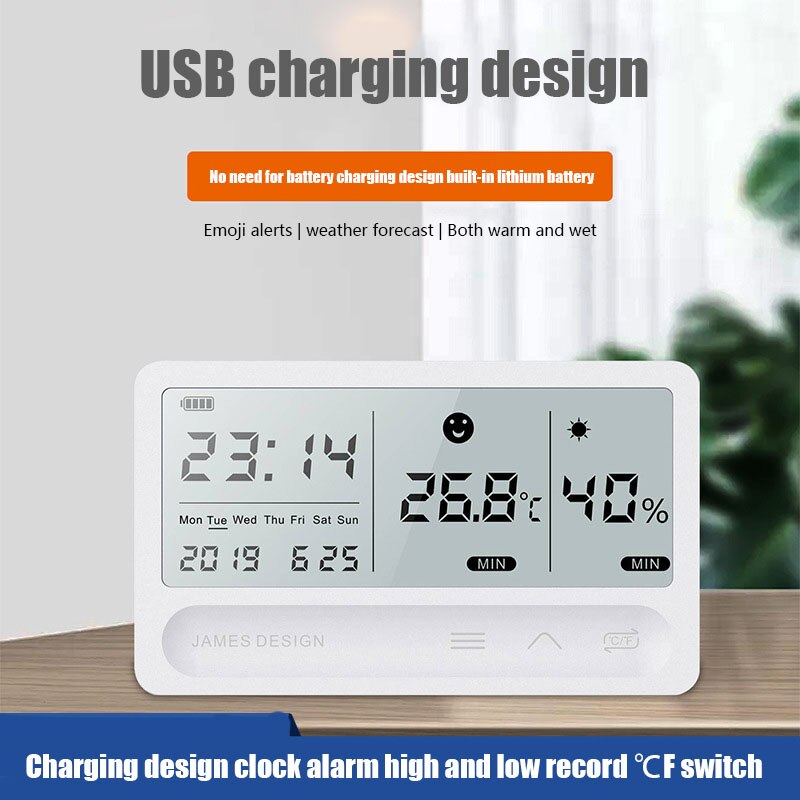 Termometru de camera, USB, Alb - eMAG.ro