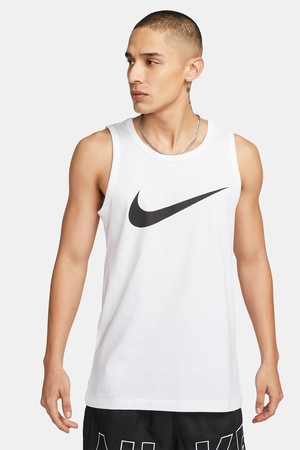 Nike, Топ Icon Swoosh с лого, Бял, S - eMAG.bg