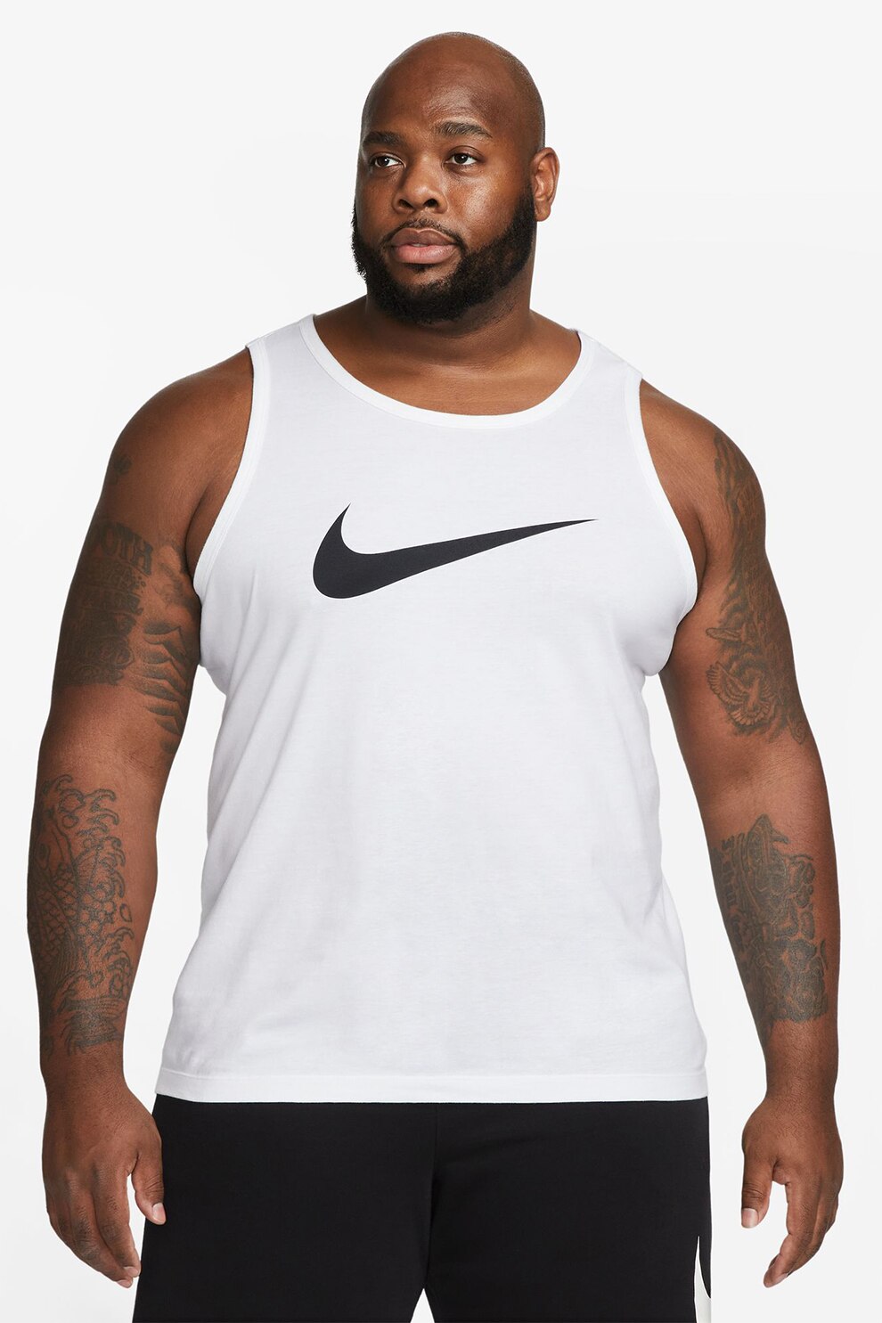 Nike, Топ Icon Swoosh с лого, Бял, S - eMAG.bg