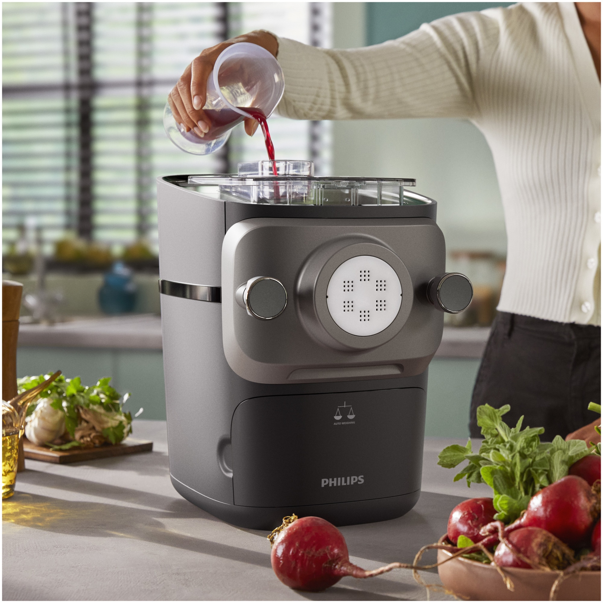 Masina de facut paste Philips HR2665/96 seria 7000, 200 W, automatizata ...