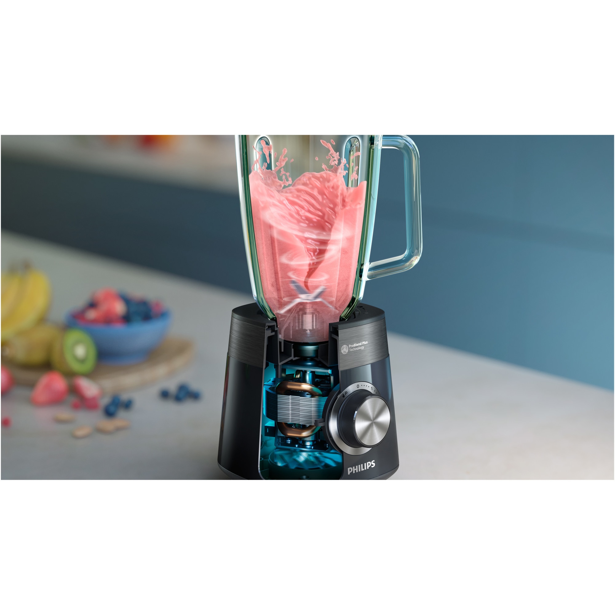 Blender Philips HR3032/00 Seria 5000, 1200 W, Lame noi ProBlend Plus ...