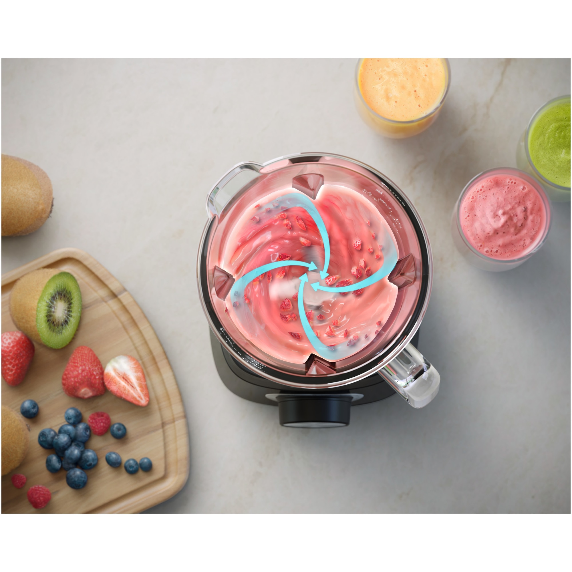 Blender Philips HR3032/00 Seria 5000, 1200 W, Lame noi ProBlend Plus ...