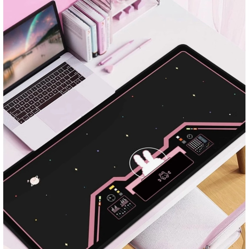 Mouse Pad Gaming XEVO Girl Rabbit, 60 x 30 cm, Negru - eMAG.ro