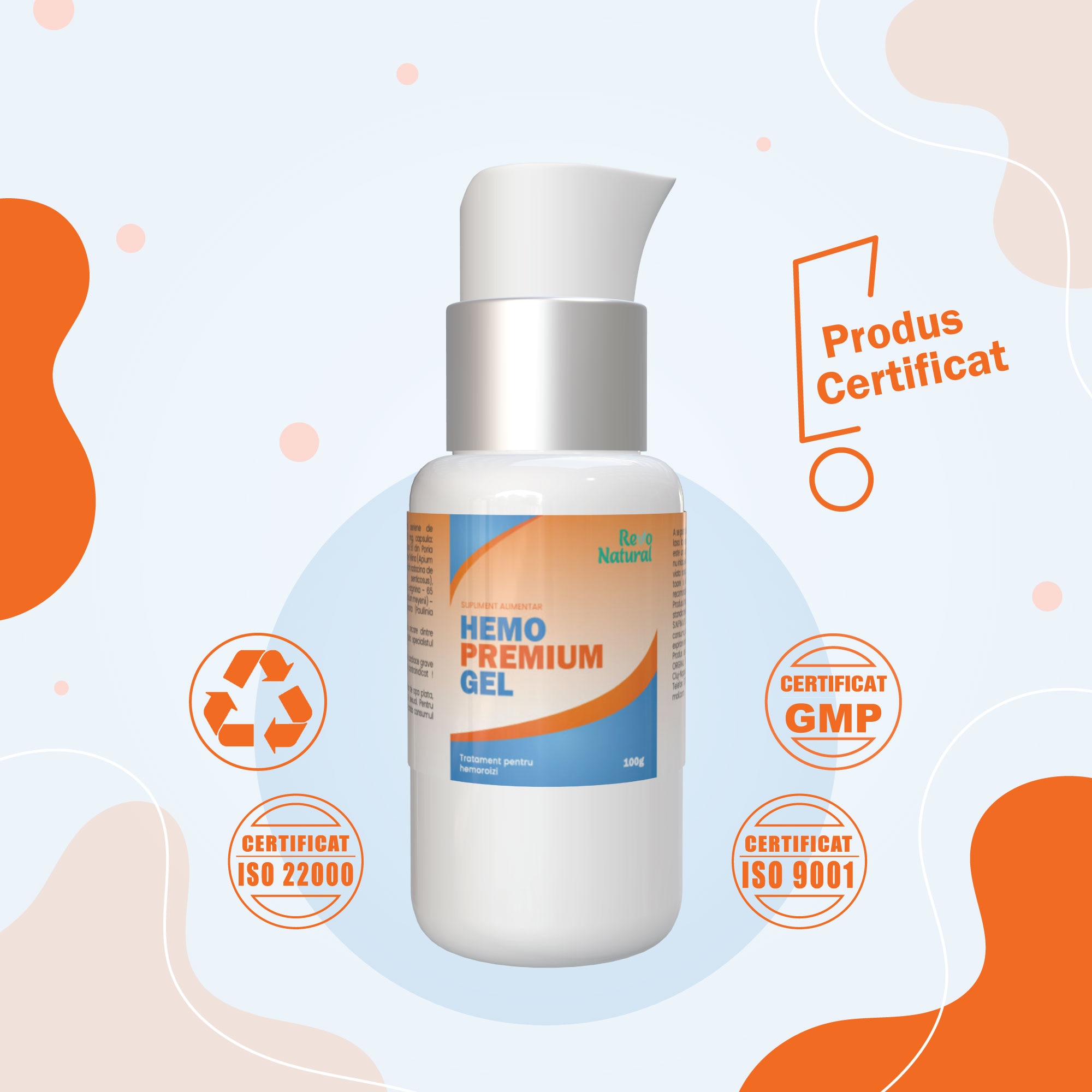 Gel pentru hemoroizi, Hemo Premium Gel 100 gr, Supliment Alimentar ...