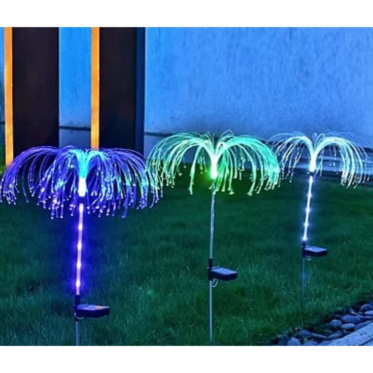 Set 2 Lampi solare tip palmier de gradina - eMAG.ro