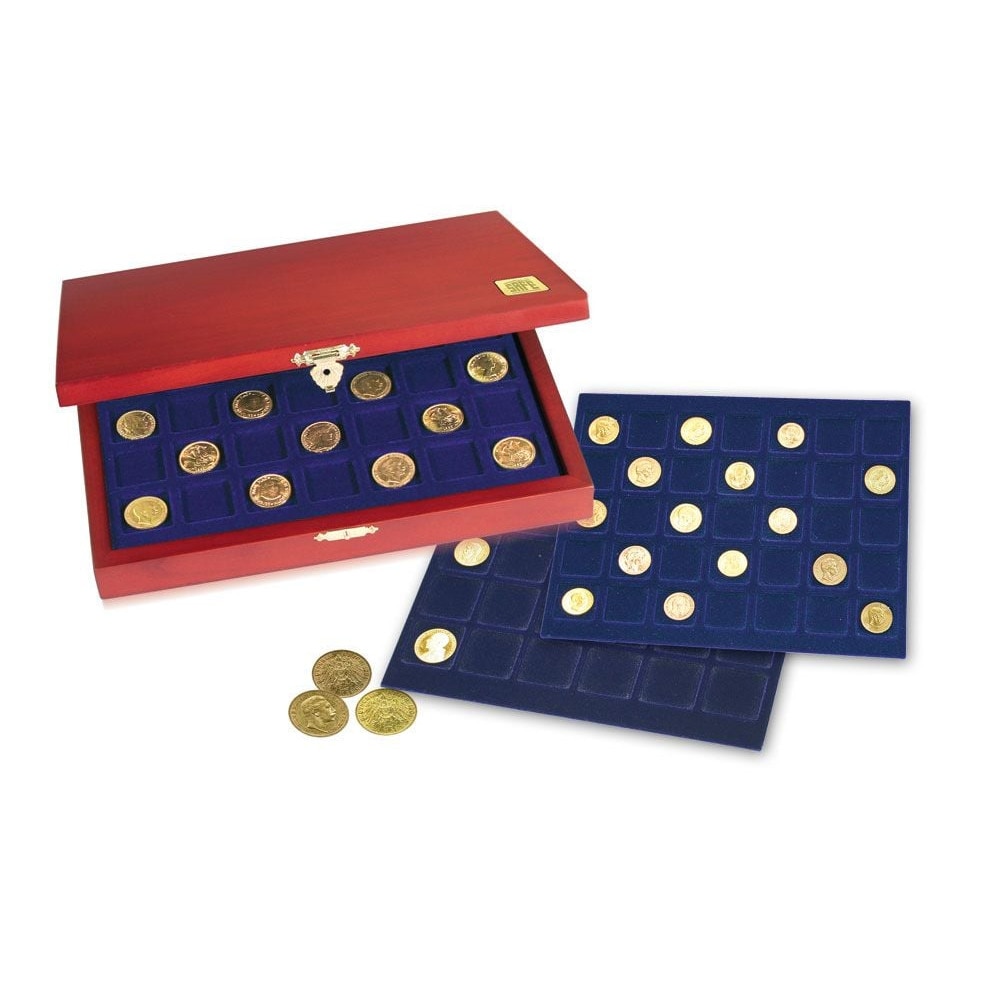 Cutie din lemn pentru monede, Safe Albums, Elegance 5891, 3 tavi in ...