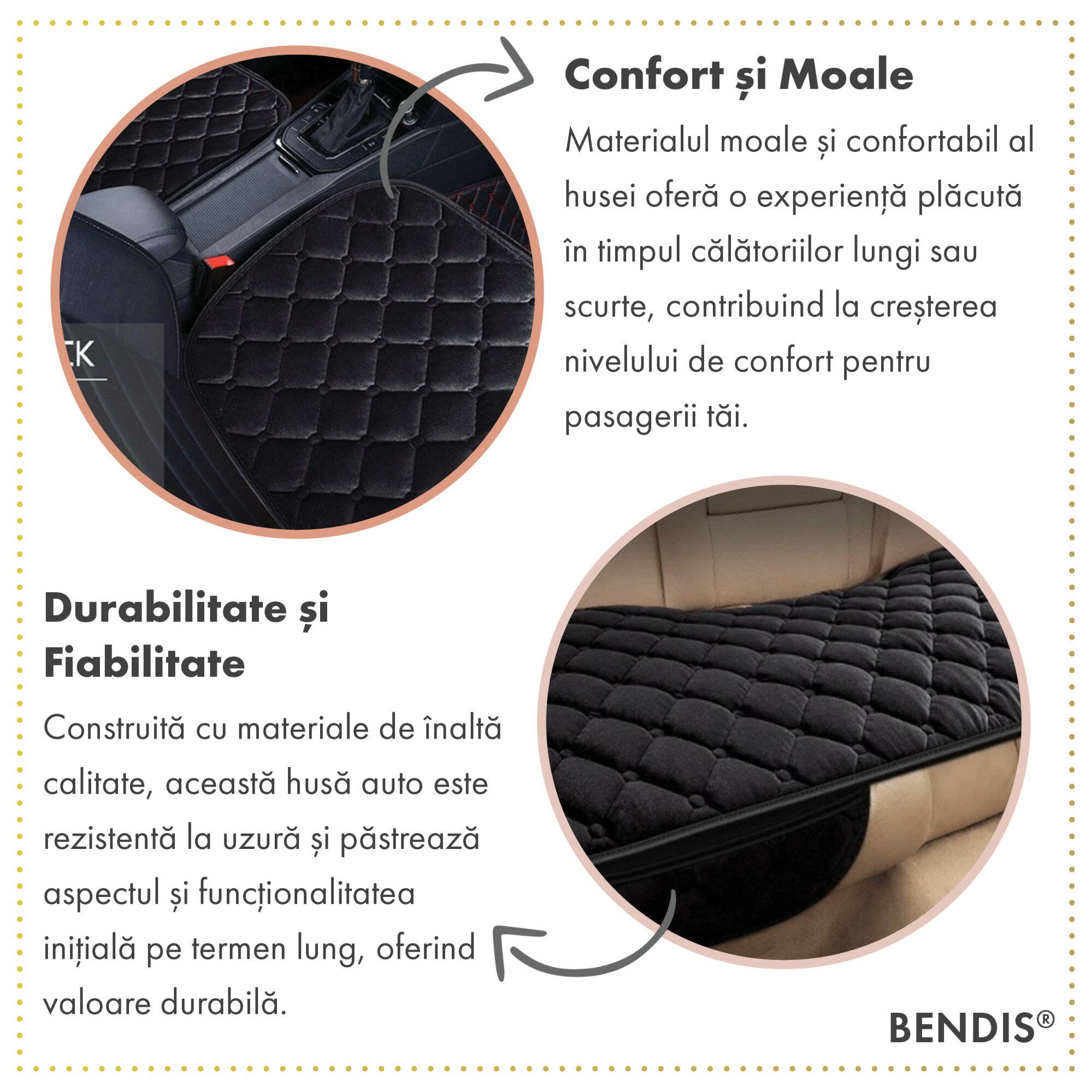 Set de Huse Auto pentru protectie scaun fata x 2 si bancheta din spate ...