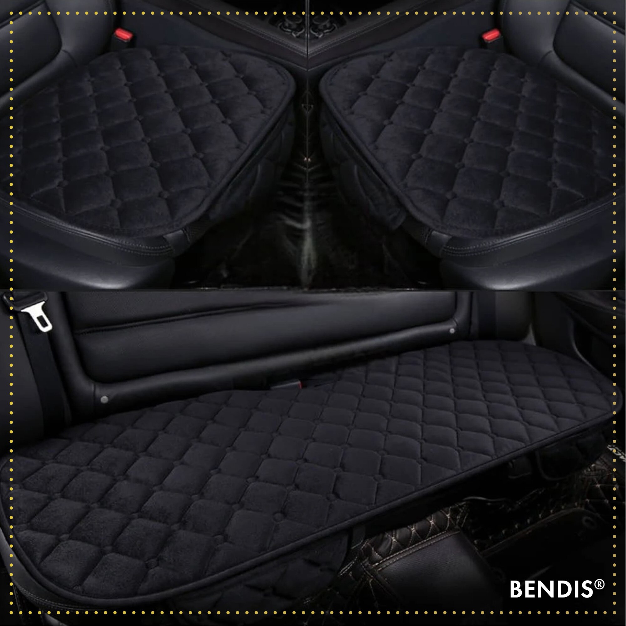 Set de Huse Auto pentru protectie scaun fata x 2 si bancheta din spate ...