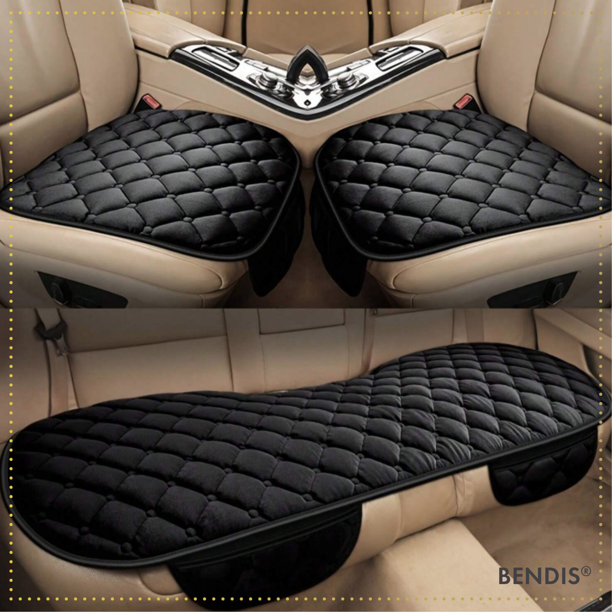 Set de Huse Auto pentru protectie scaun fata x 2 si bancheta din spate ...