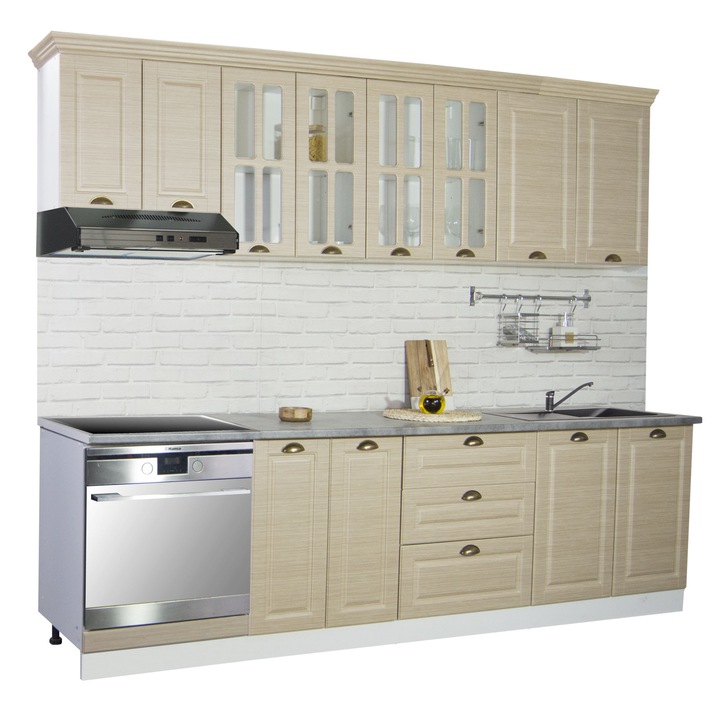 Set bucatarie cu soft-close si fronturi MDF, Badenmob, seria Square ...