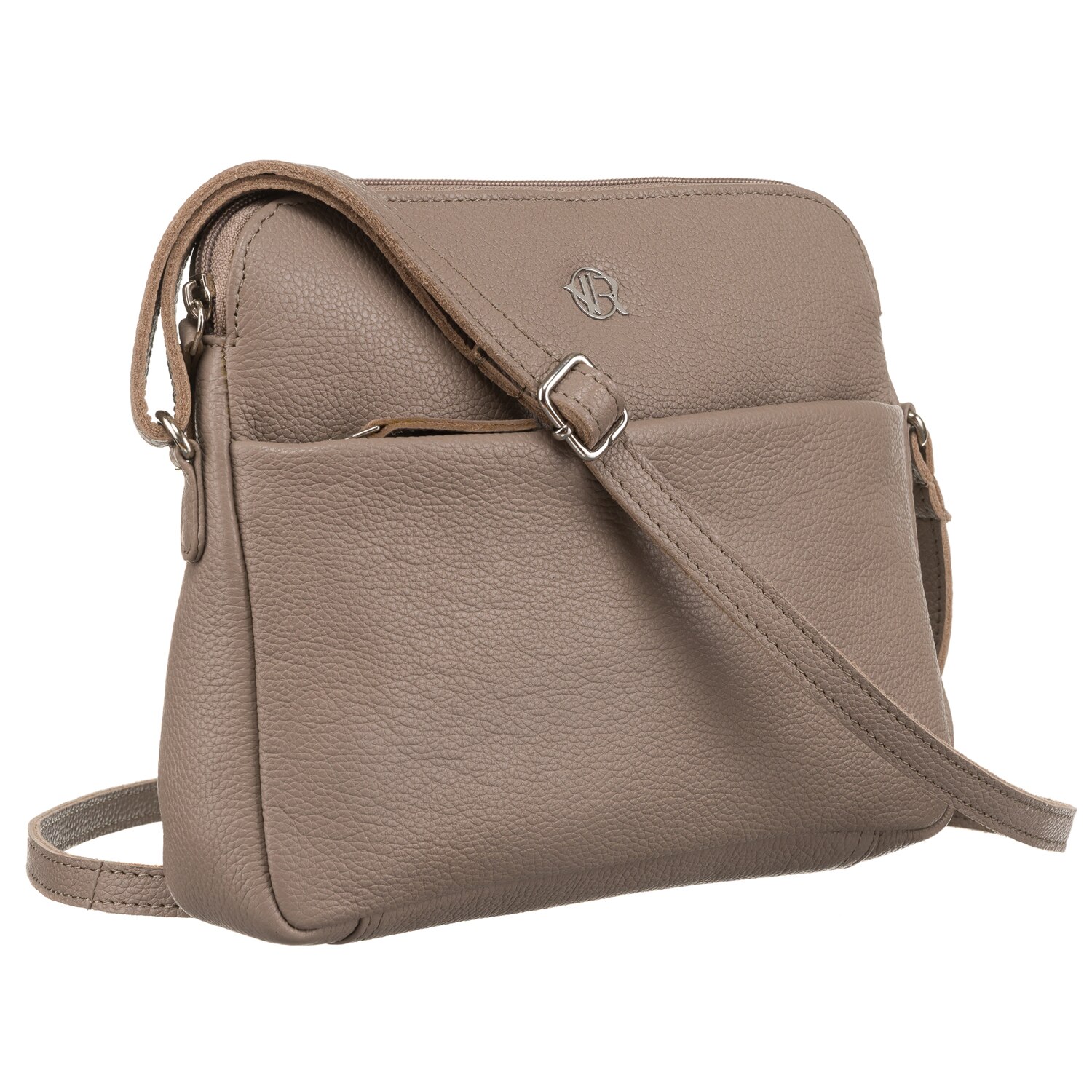 Geanta de dama din piele naturala, bej inchis, Rovicky r-yp-20626-fts ...