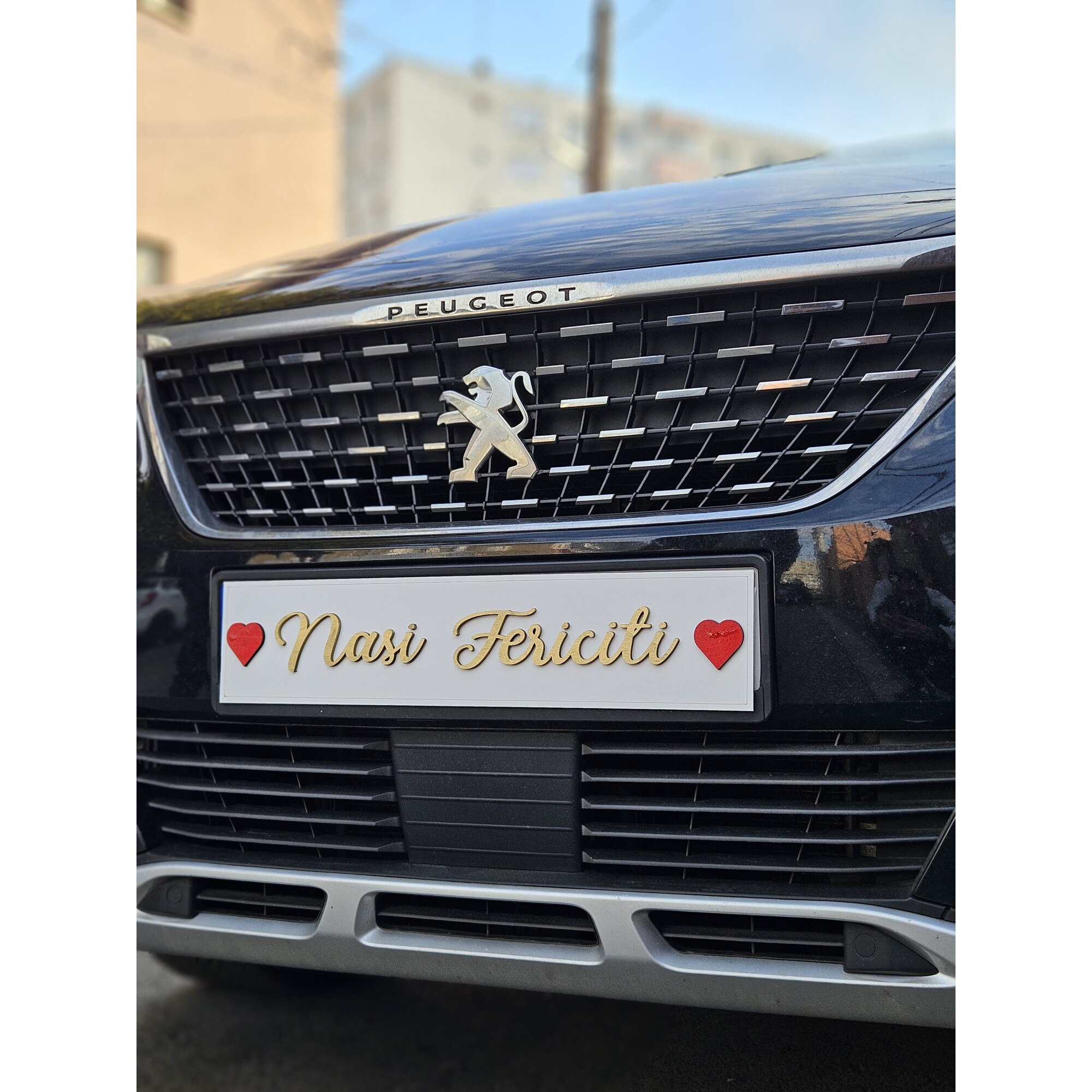 Set 2 placute numar auto decorative, pentru nunta - eMAG.ro