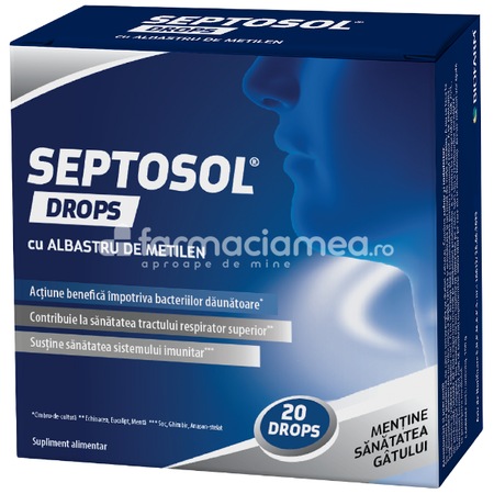 Septosol Drops Albastru de Metilen, 20 drops, Biofarm - eMAG.ro