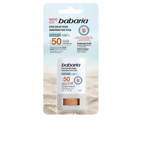 Стик за лице с висока слънцезащита SPF50, Babaria, 20 гр - eMAG.bg