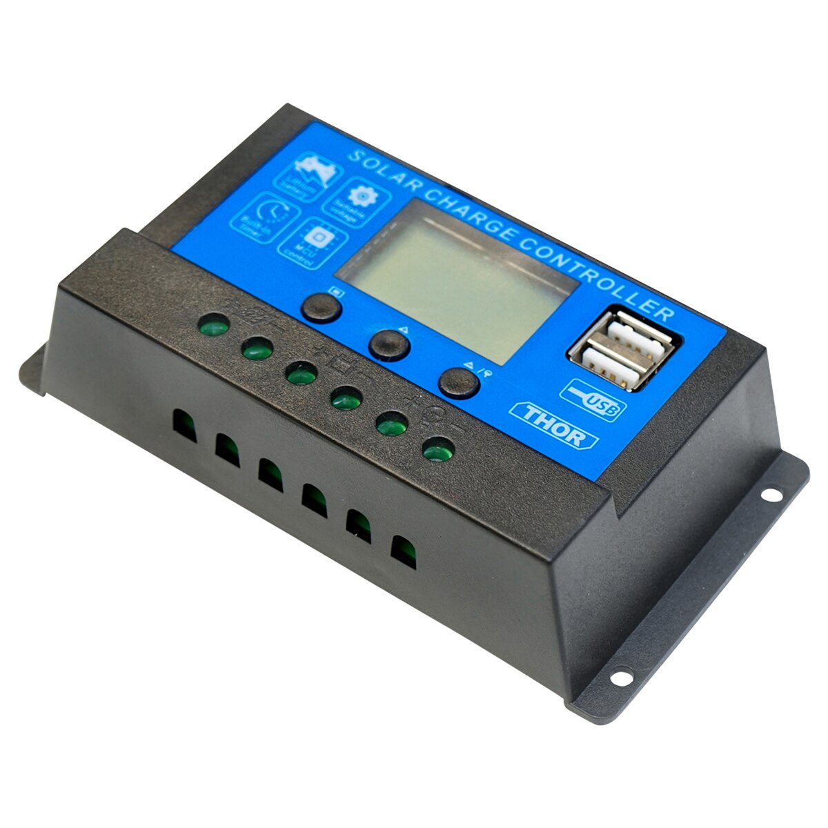 Regulator tensiune pentru panou solar 10A 12V/24V 2X port USB - eMAG.ro