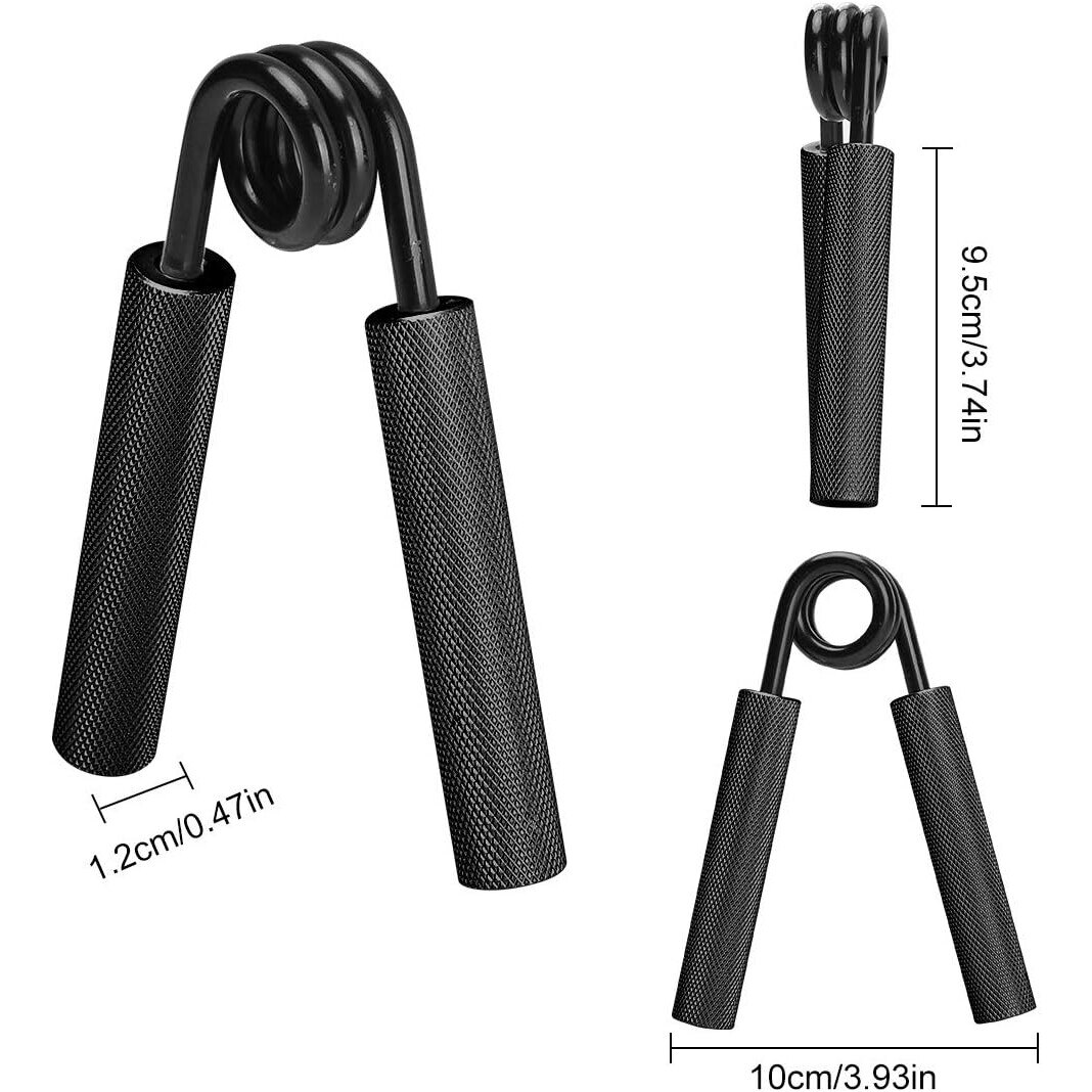 Flexor pentru mana, Aluminiu, Negru, 45kg - eMAG.ro