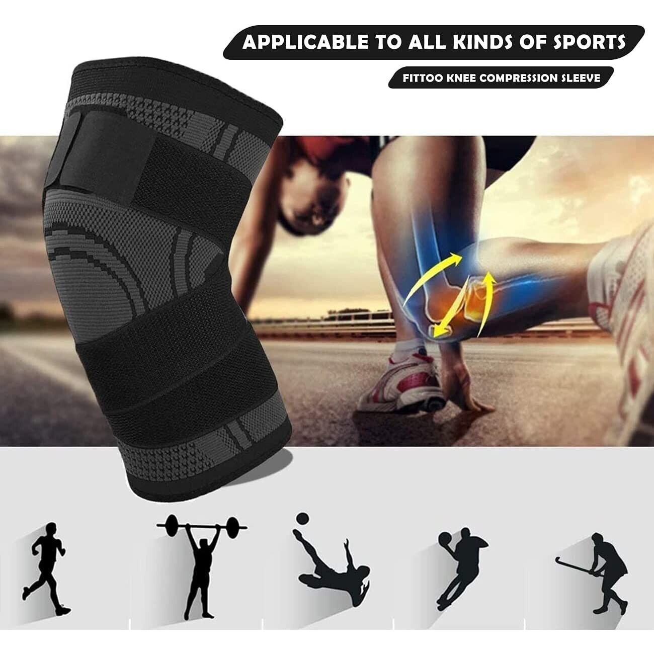 Genunchiera profesionala compresiva Inonova®, ameliorare dureri ...