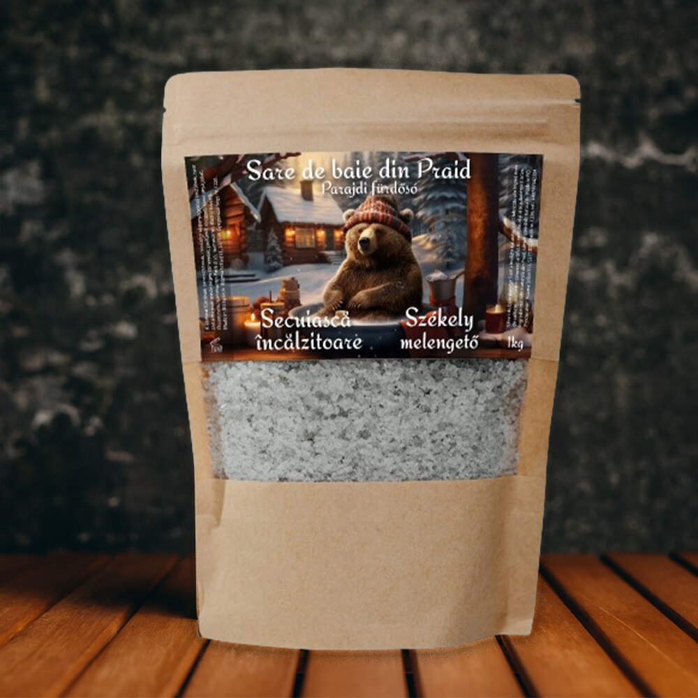 Sare de baie, Biobear, Premium, Secuiasca incalzitoare, 1 Kg - eMAG.ro