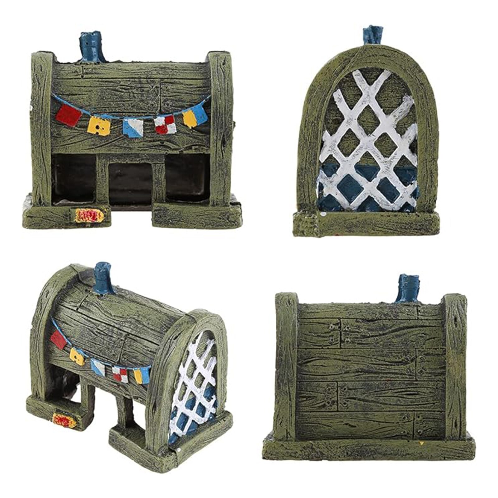 Set 3 decoratiuni acvariu, Zggzerg, Pentru pesti mici si mijlocii ...