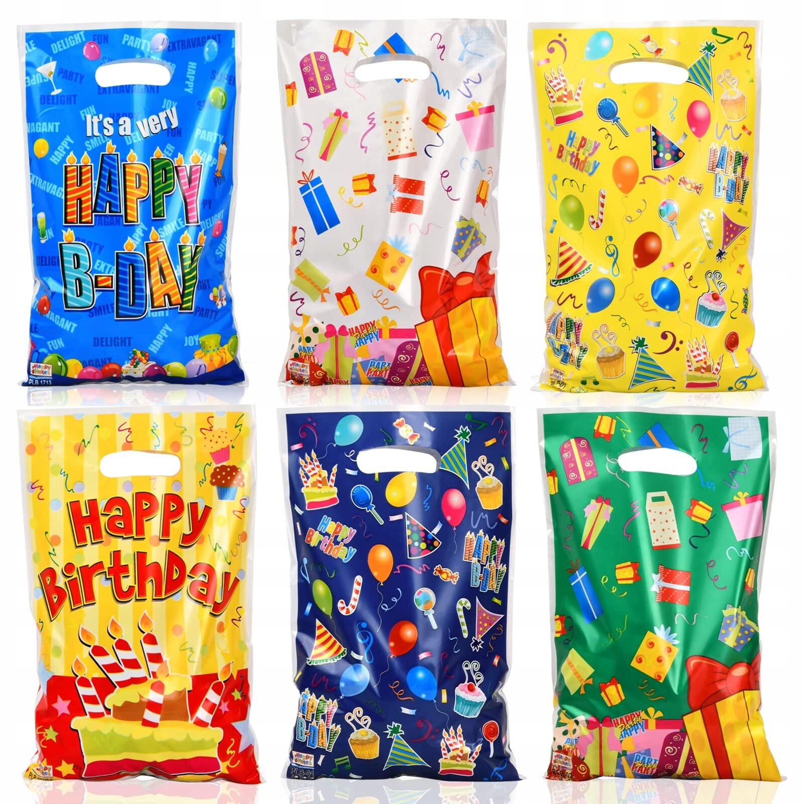 Set 60 pungi de cadouri, 6 stiluri, Multicolor - eMAG.ro