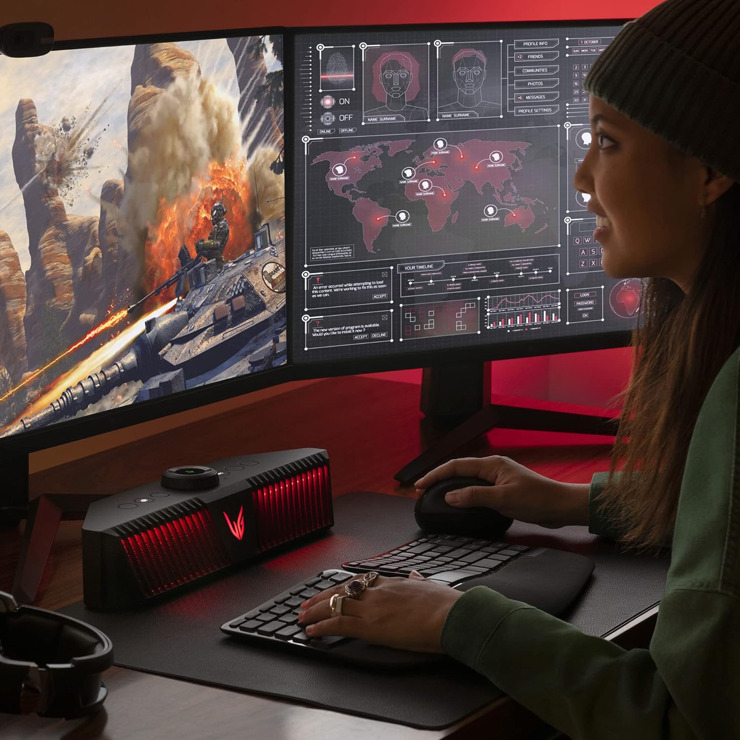 Boxa portabila gaming LG Ultragear GP9, Hi-Fi Quad DAC, microphone ...