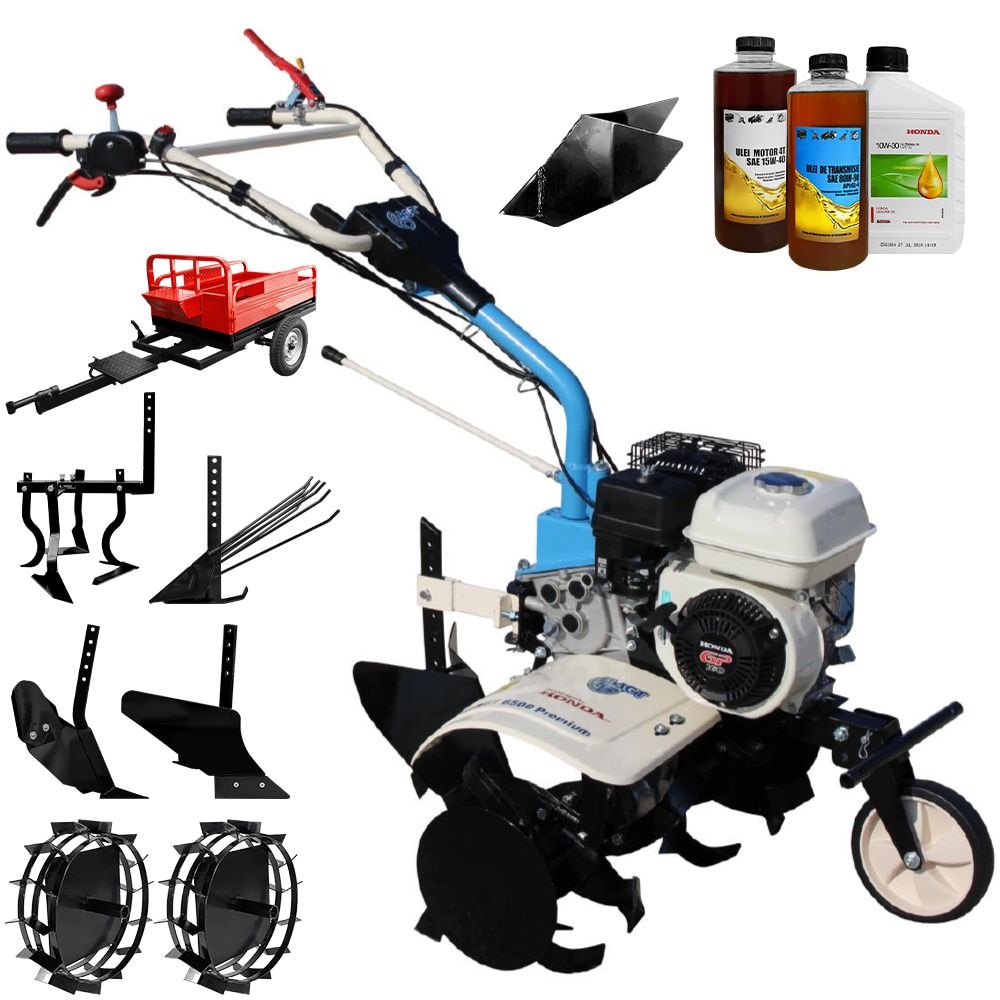 Motosapa AGT 6500 PREMIUM, motor Honda GP200, 6.5 CP, latime lucru 80 ...