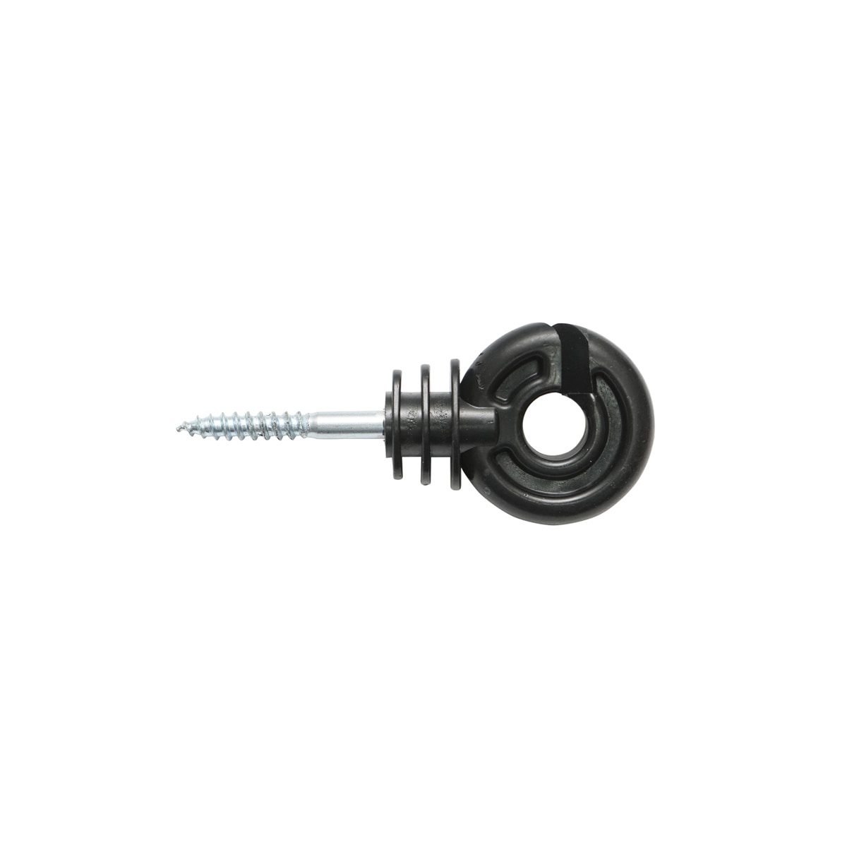 Set 100 izolatori inelari PP ECO negru mat pentru fir gard electric ...