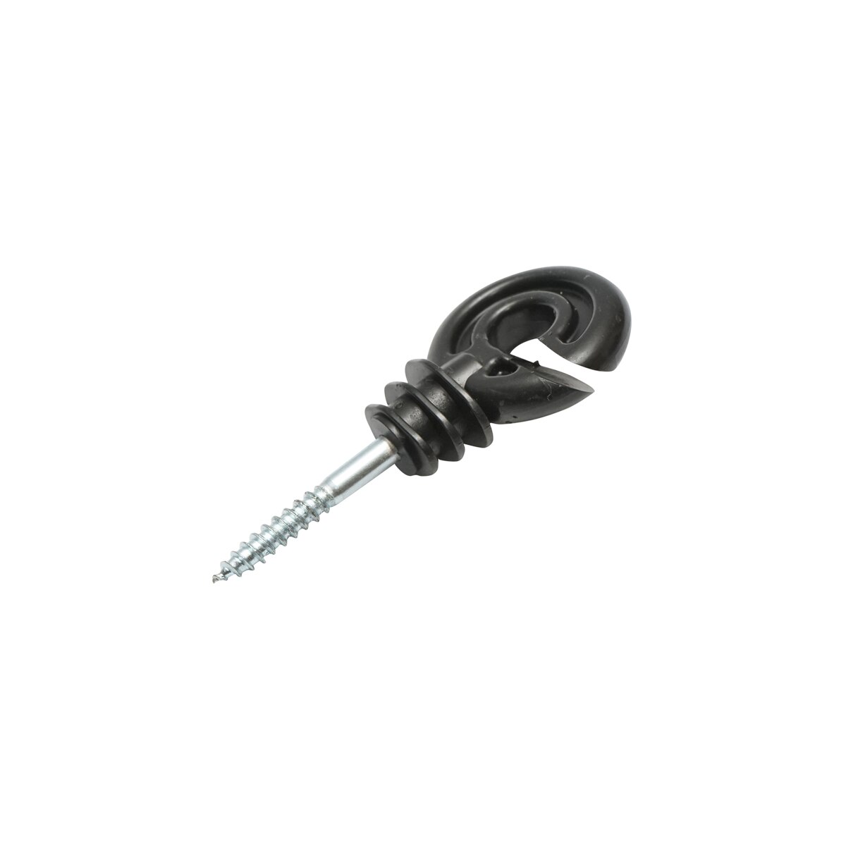 Set 100 izolatori inelari PP ECO negru mat pentru fir gard electric ...