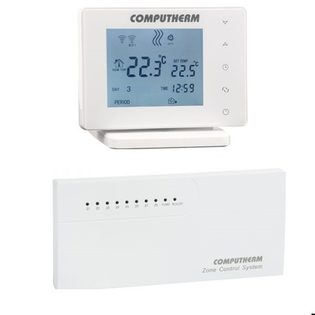 Termostat multizona, cu radiofrecventa (fara fir), cu ecran tactil, Computherm E800RF - eMAG.ro
