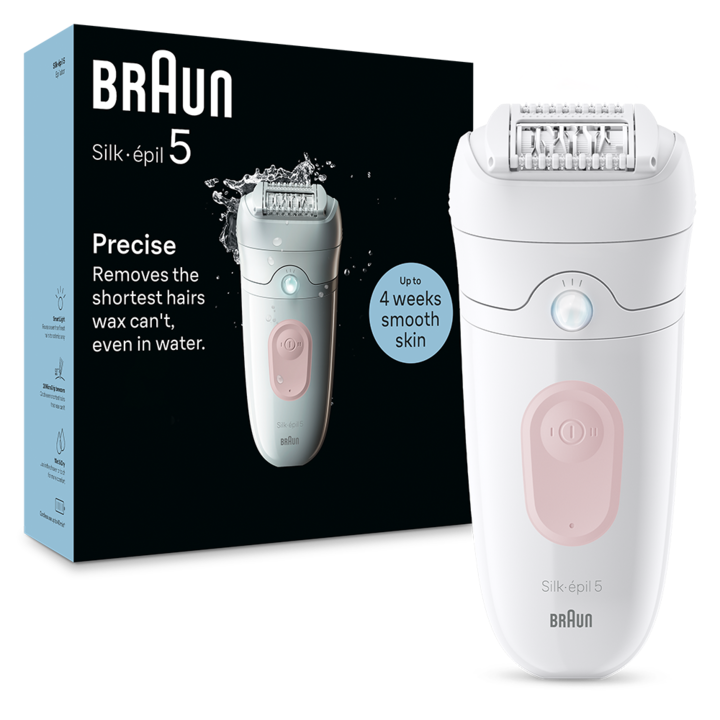 Epilator Braun Silk-épil 5 5-500 Wet & Dry, MicroGrip, Smart Light, 28 ...