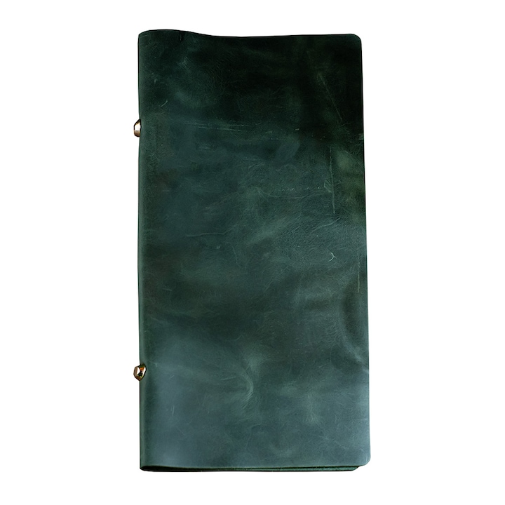 Mapa meniu, Bar, Leather Vintage, piele naturala, Unika, verde - eMAG.ro