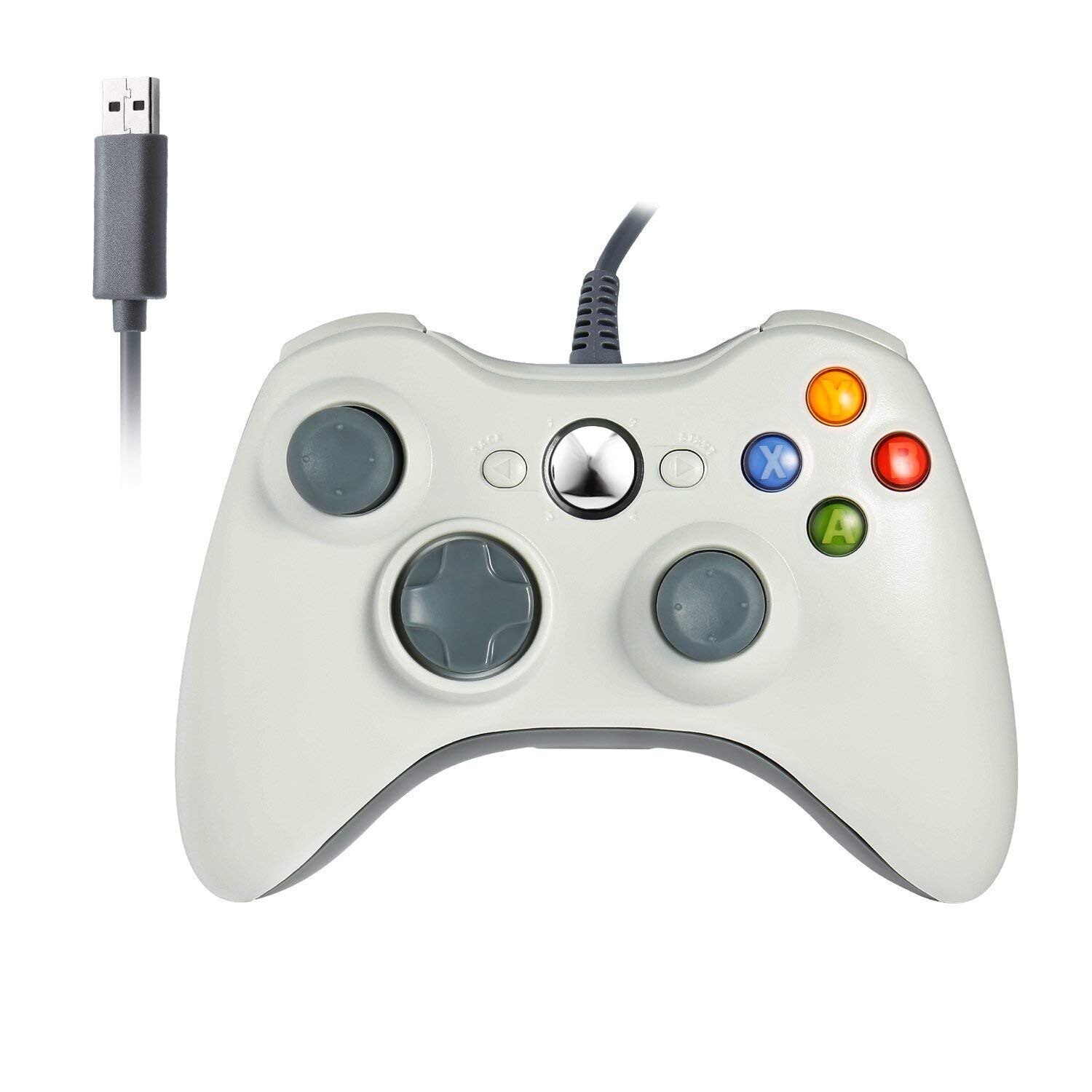 Controler de joc cu fir Xbox 360, Compatibil cu PC Windows 7/ 8, 14.5 × ...