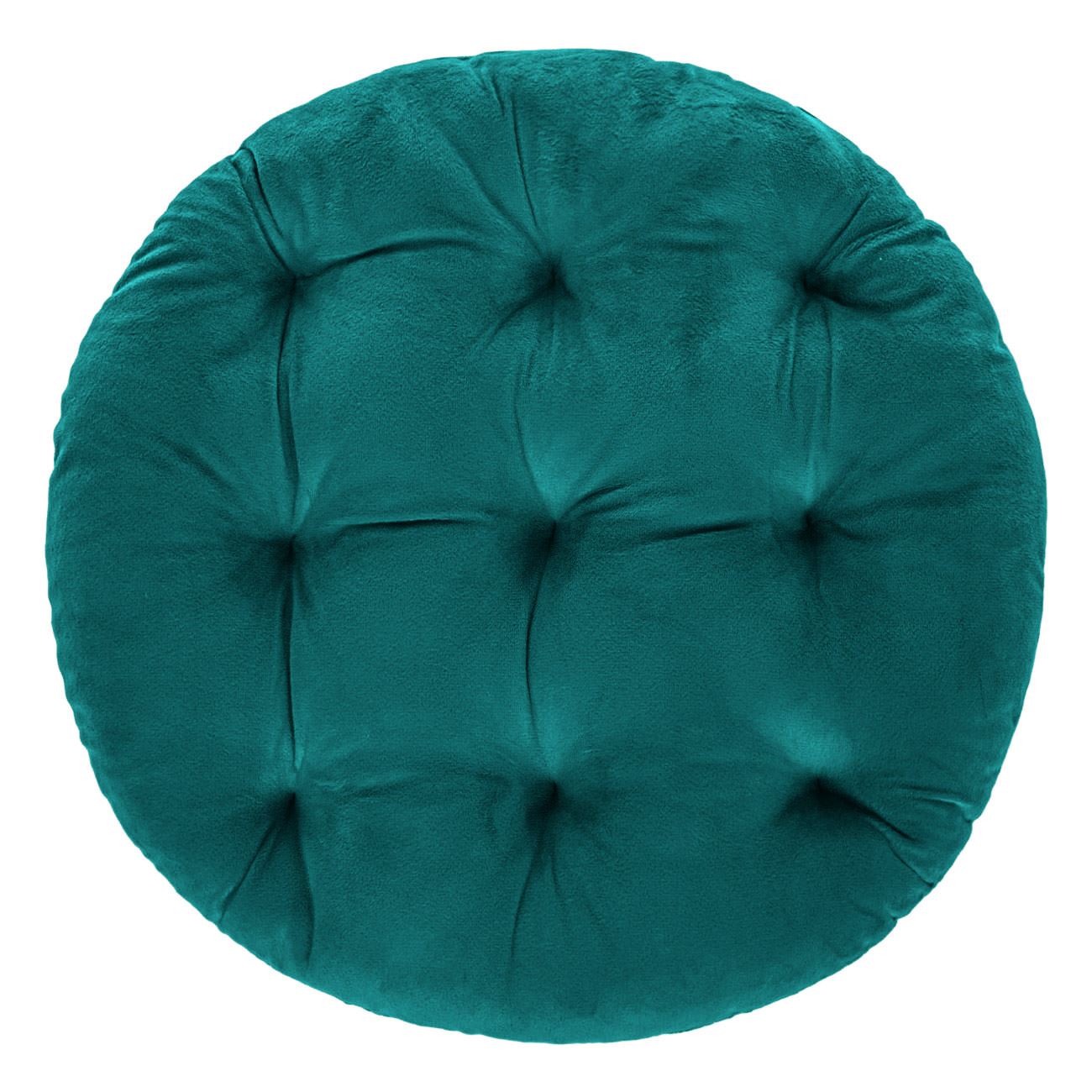 Perna pentru Scaun Decorativa Rotunda Petrol Velvet O40 cm - eMAG.ro