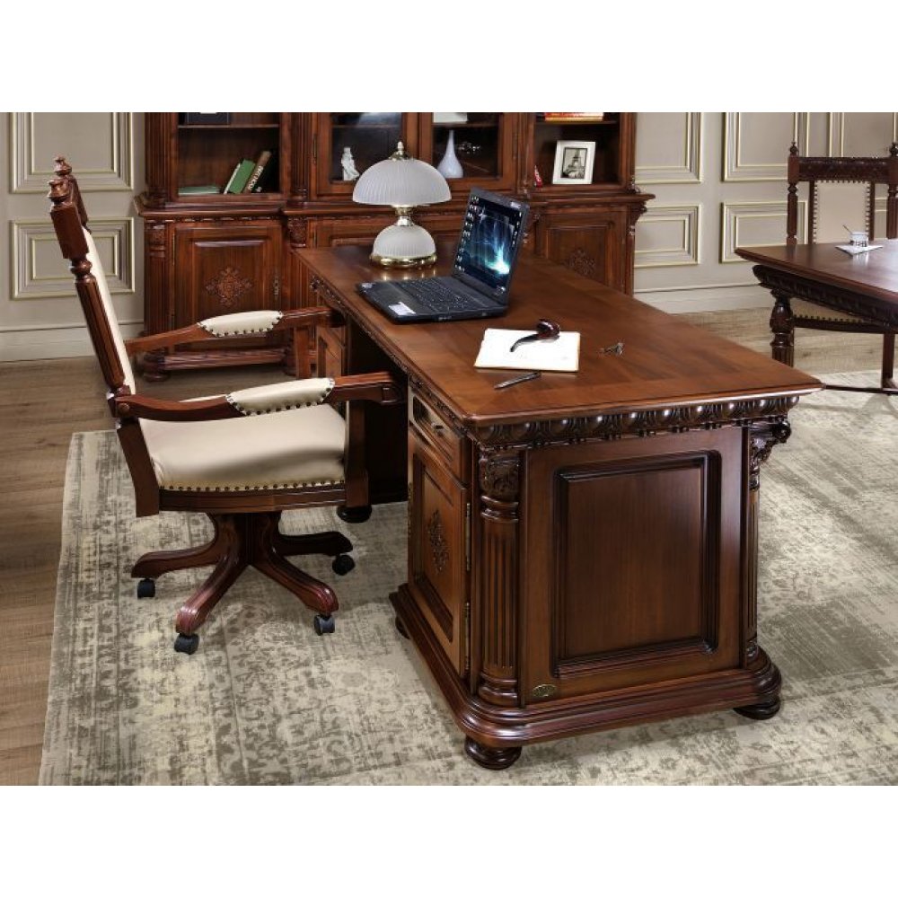 Birou Lemn Masiv - Venetia Lux - eMAG.ro