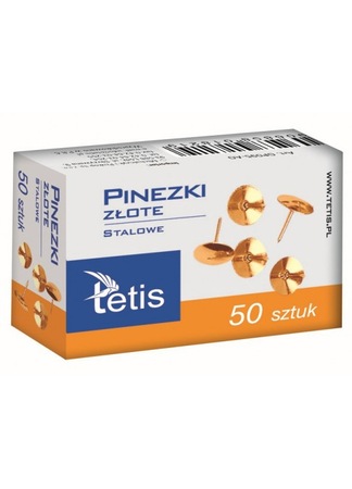 Set 50 piuneze, Tetis, Otel inoxidabil, Auriu - eMAG.ro