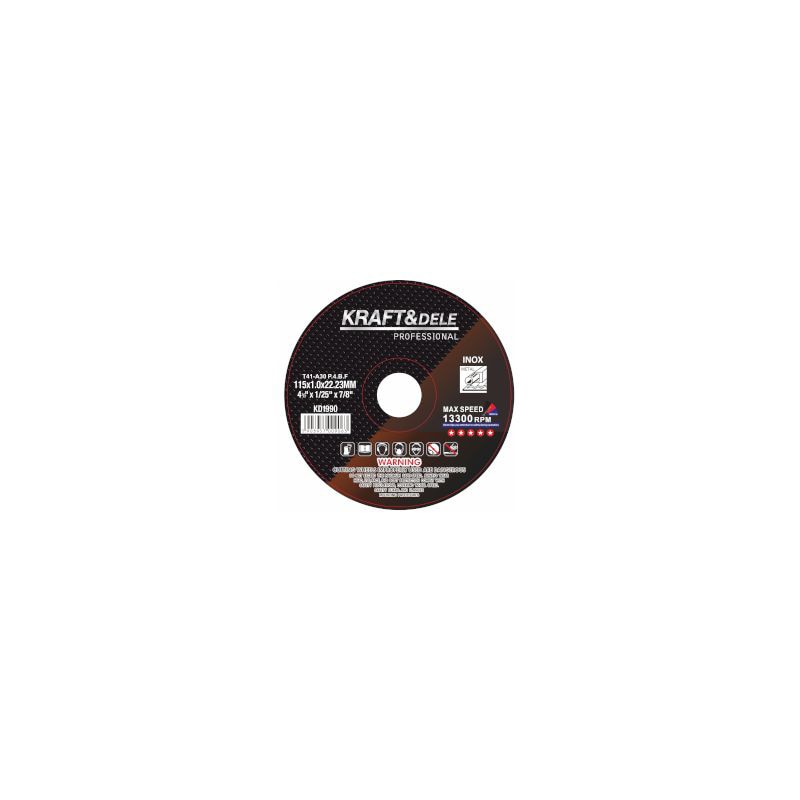 Disc pentru taiere metal, 115 x 1 x 22.23 mm, Kraft&Dele KD1990 - eMAG.ro