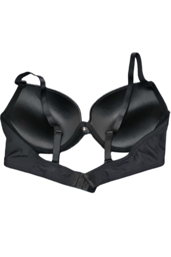 Sutien cu burete si detaliu pietricica, Lemila, negru, 85 C - eMAG.ro