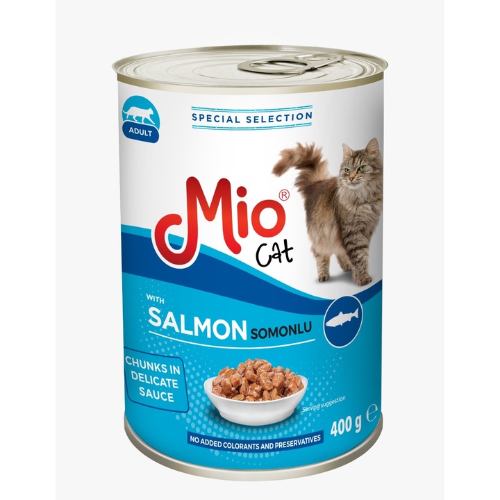 Hrana umeda pentru pisici adulte, Premium, Completa, Mio Cat, cu bucati ...