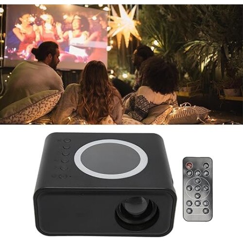 Mini Videoproiector cu telecomanda, Portabil, WiFi, media player, boxa ...