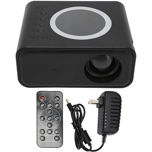 Mini Videoproiector cu telecomanda, Portabil, WiFi, media player, boxa ...