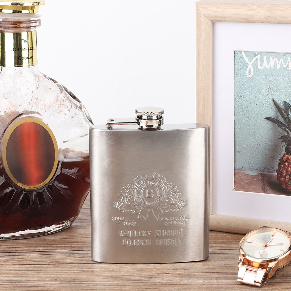 Plosca whisky din inox, 9x2x12 cm - eMAG.ro