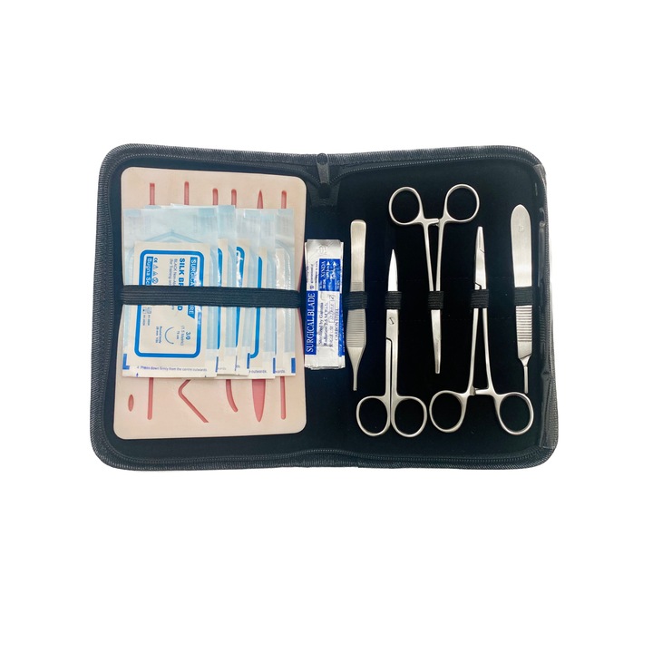 Kit profesional pentru practicarea suturilor chirurgicale cu 5 ...
