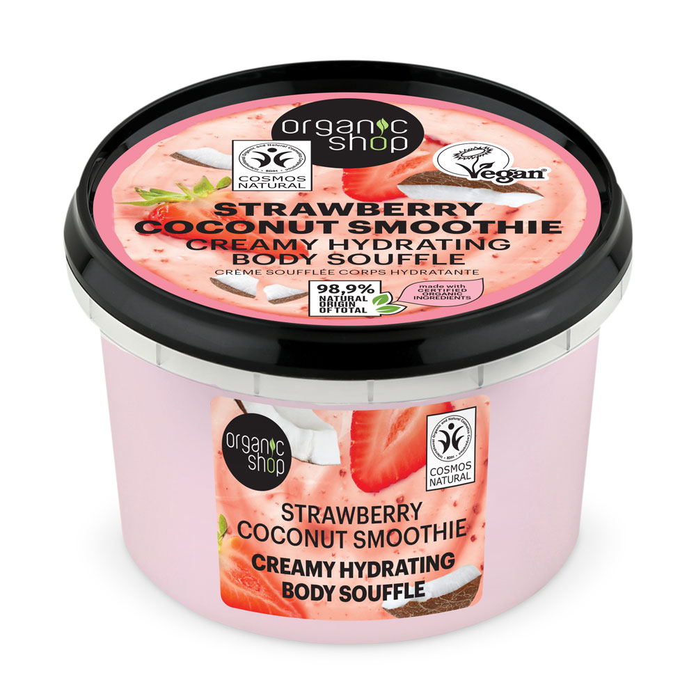 Crema de corp Organic Shop Strawberry Coconut Smoothie, 250 ml - eMAG.ro