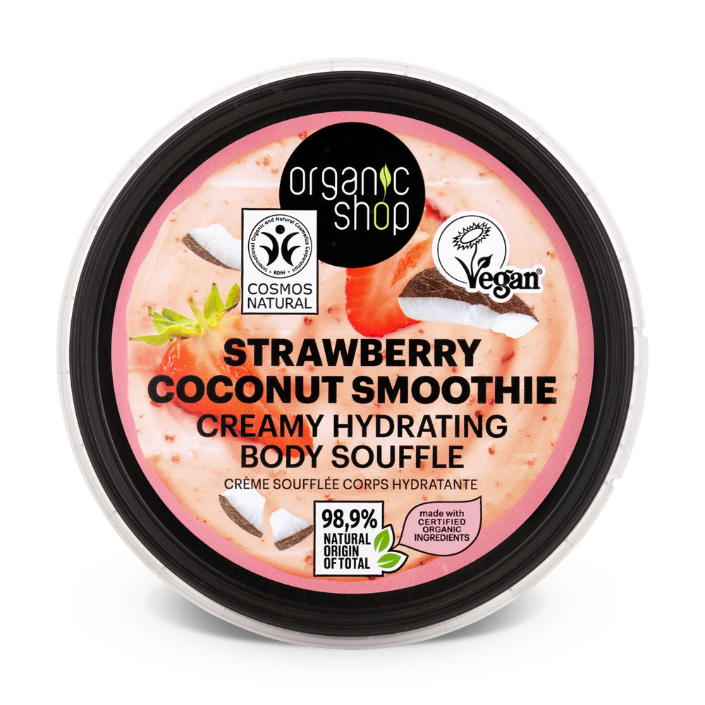 Crema de corp Organic Shop Strawberry Coconut Smoothie, 250 ml - eMAG.ro