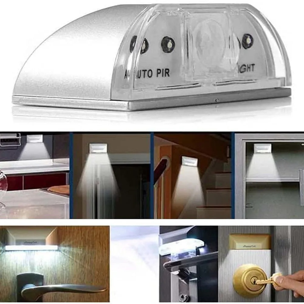 Интелигентна LED светлина, сензор за движение, светлина за ключалка с ...